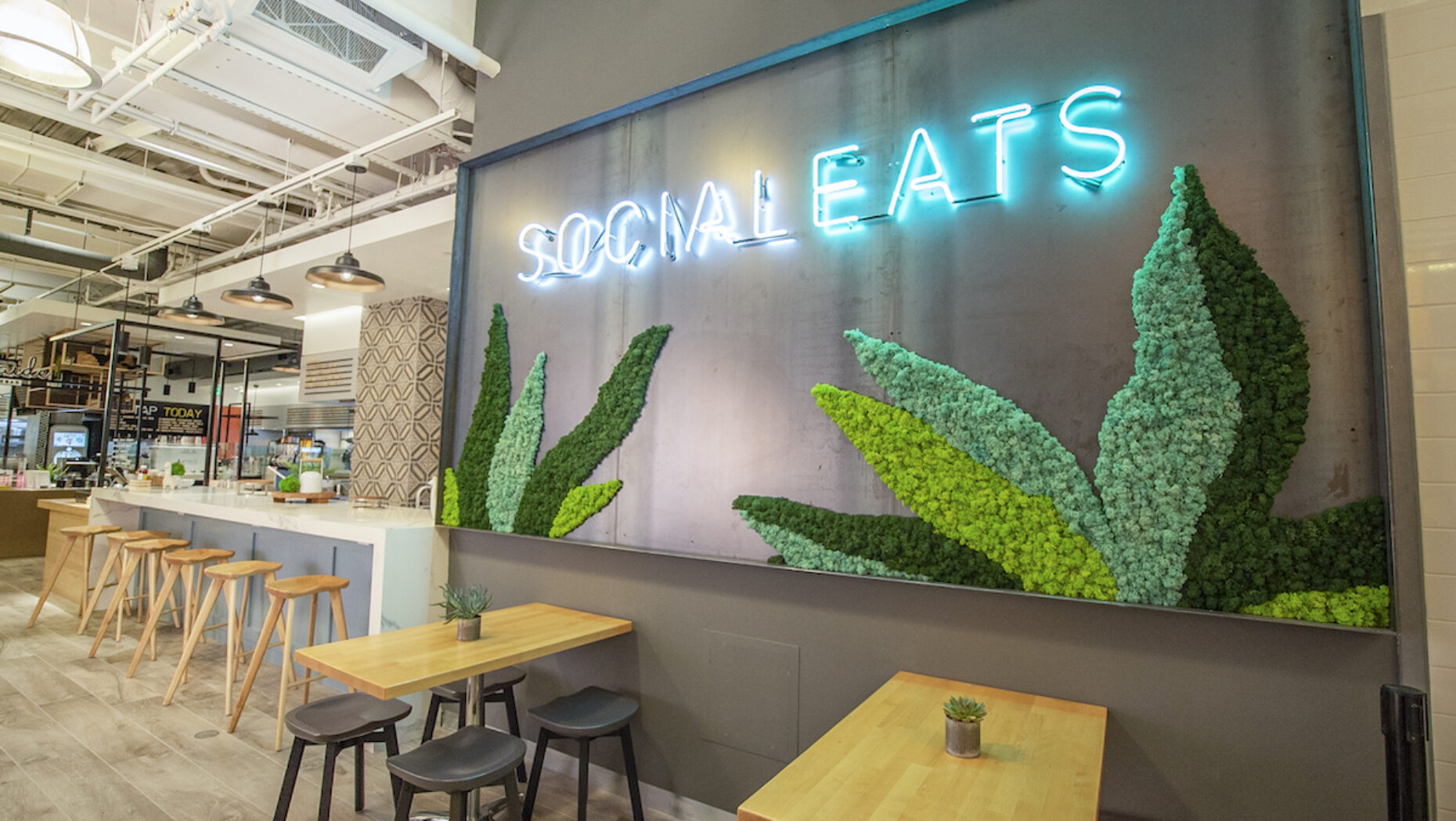 At this food hall, public space comes first, vendors order collectively ...