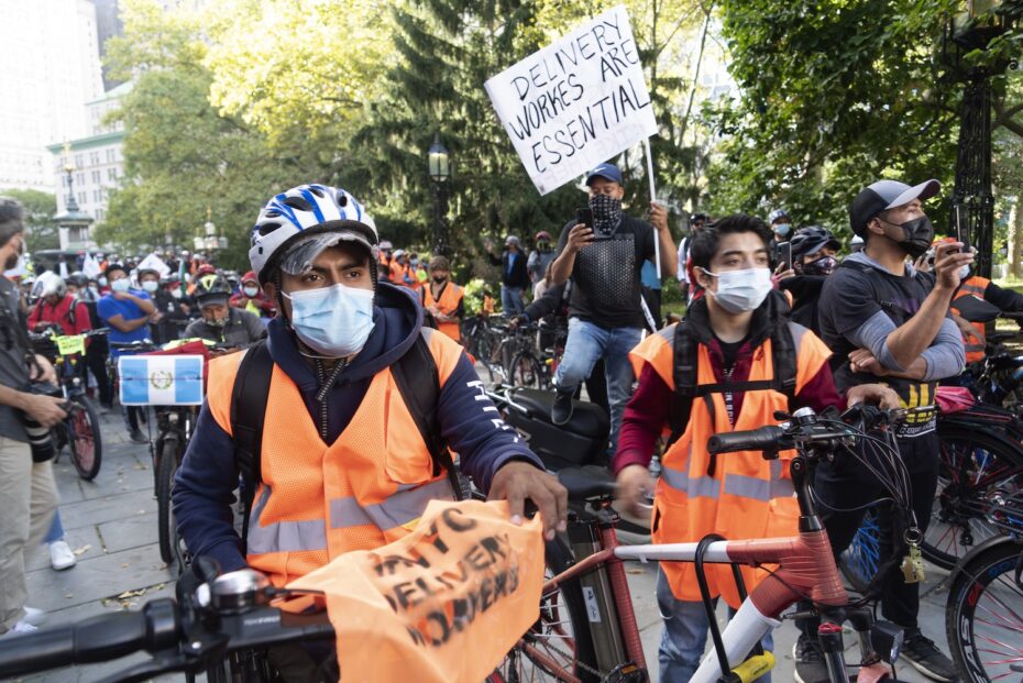 Delivery workers are struggling to survive the pandemic