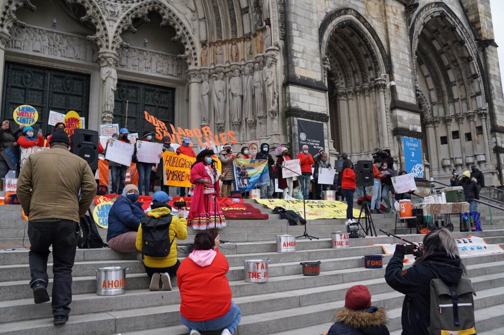 Food delivery couriers, street vendors launch hunger strike in NYC ...